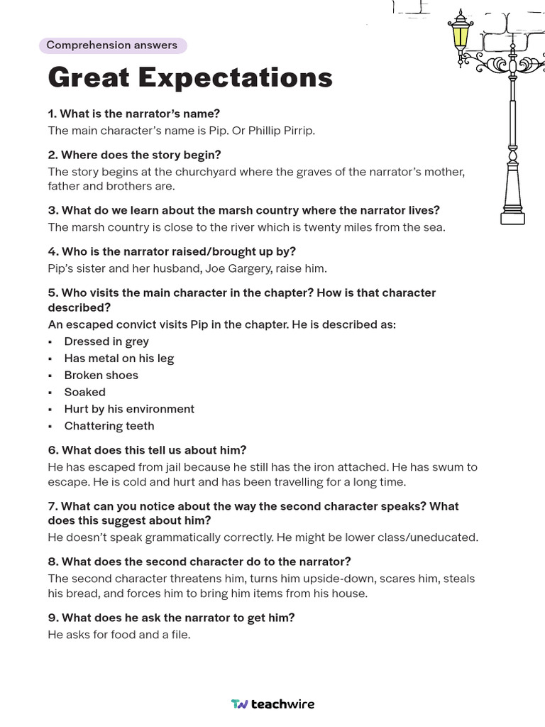 Comprehension Answers | PDF