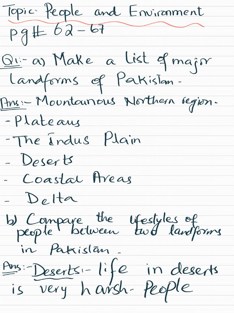 People and Environment | PDF