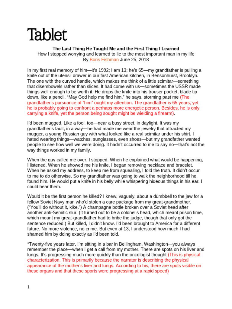 Family Lies and Legacy of Survival | PDF
