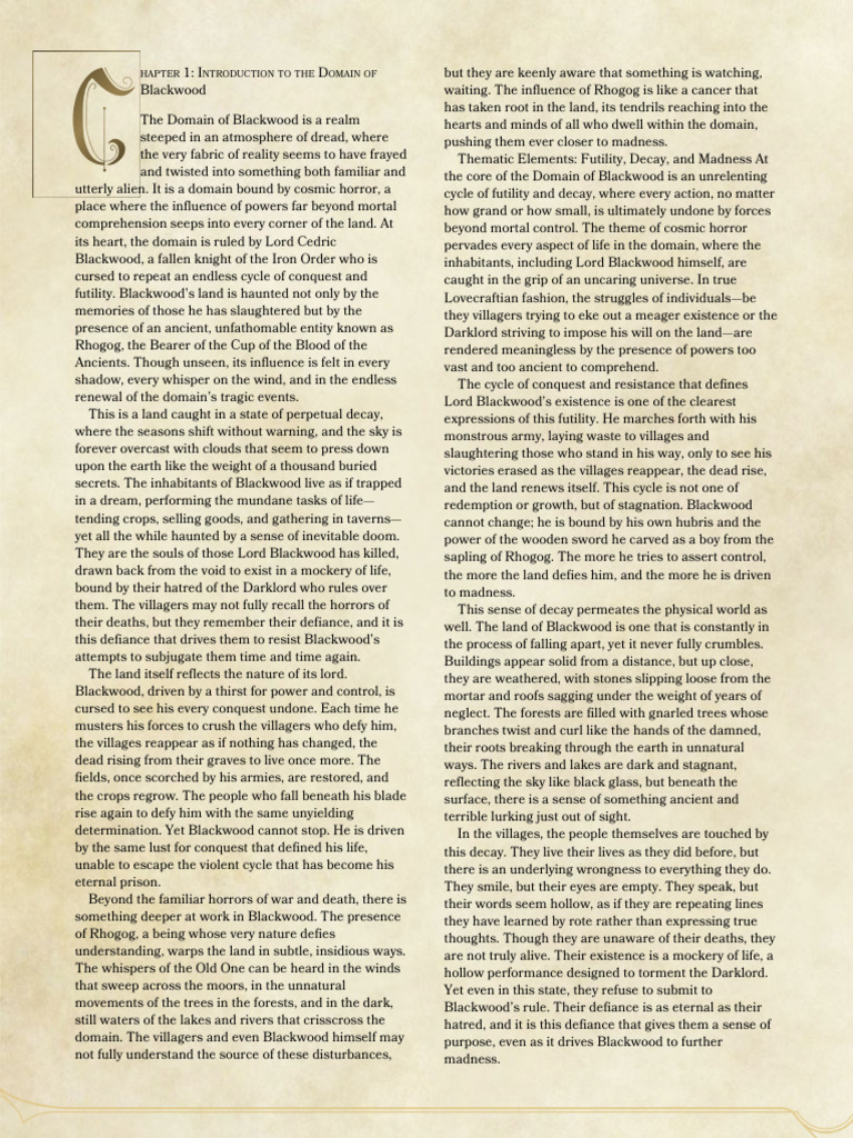 Blackwood Domain | PDF | Sword | Monastery