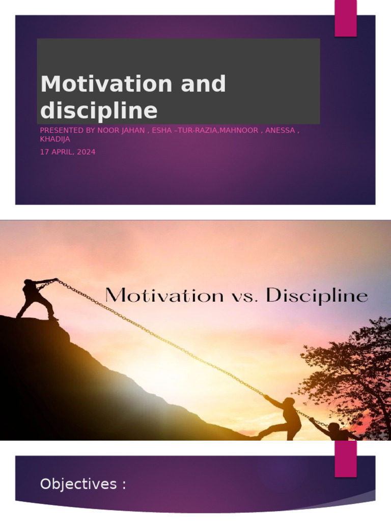 Motivation and Discipline Overview | PDF