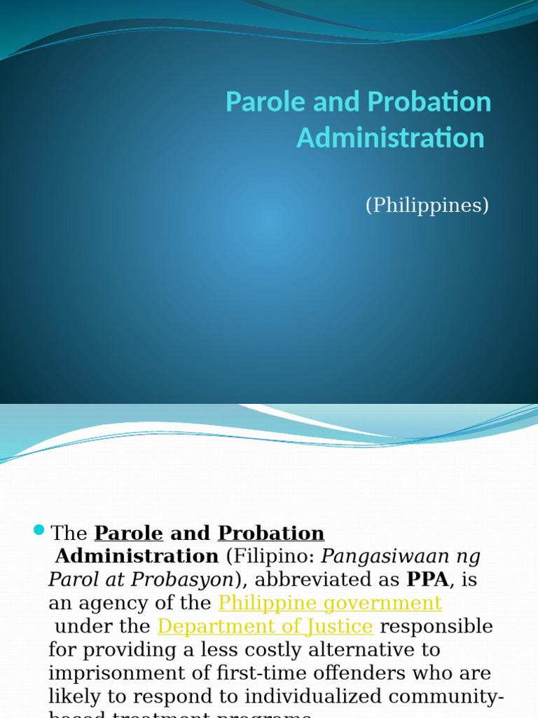 Parole and Probation Administration | PDF | Probation | Parole