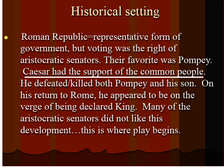 Julius Caesar - Intro Notes 3 | PDF