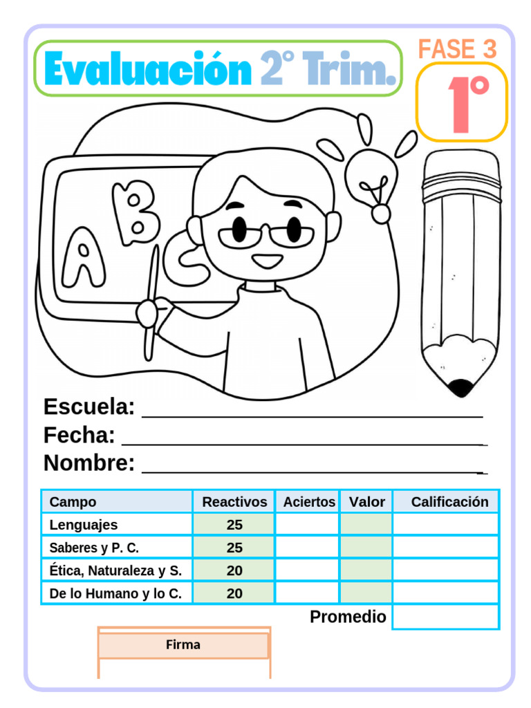 1° Examen T2 WORD IMP MARZO | PDF