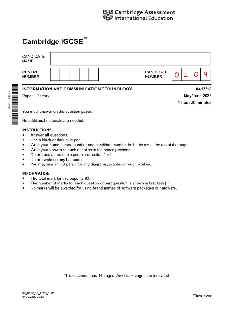 CIE IGCSE 0580 - 2019 Hardest Questions Compilation | PDF | Smartphone ...