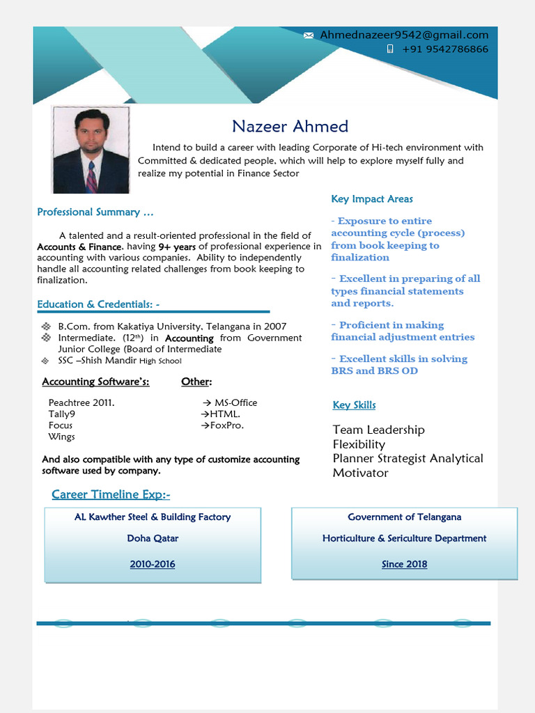 Nazeer CV | PDF | Banks | Business