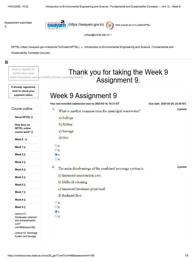 Introduction To Environmental Engineering and Science - Week 9 | PDF ...