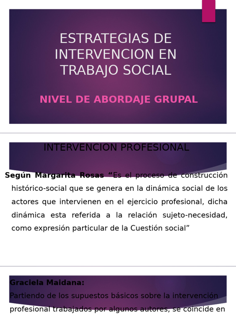 Estrategias de Intervención en Trabajo Social | PDF | Trabajo Social ...