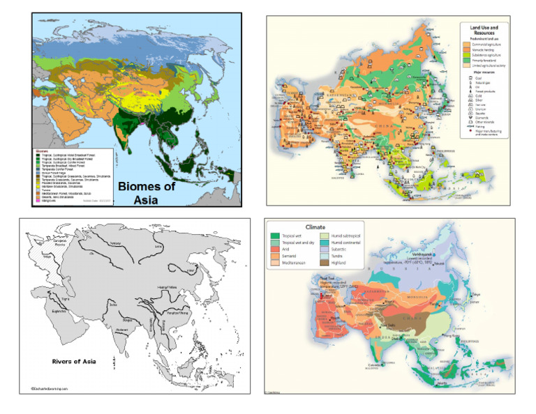 SEA Maps Biomes, Rivers, Climate | PDF