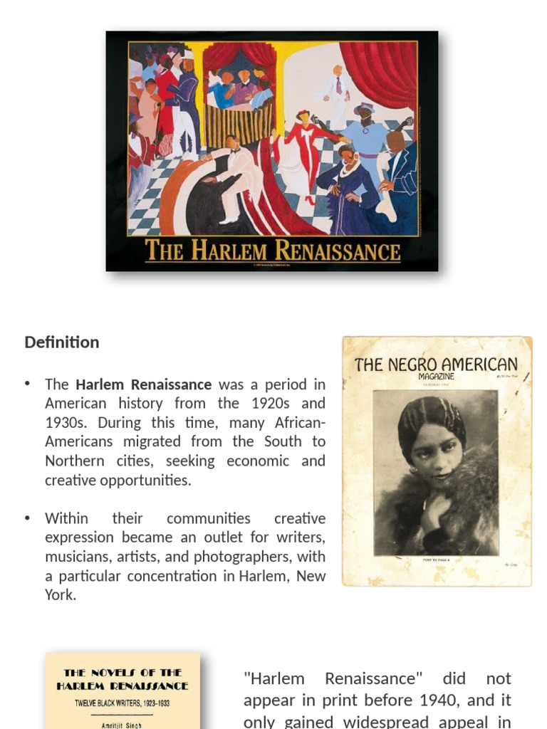 LESSON 2 THE NEGRO RENAISSANCE | PDF | Harlem Renaissance