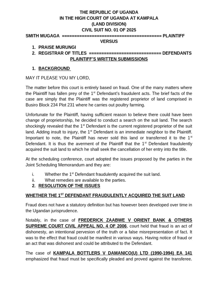 Plaintiff Submissions | PDF | Lawsuit | Burden Of Proof (Law)