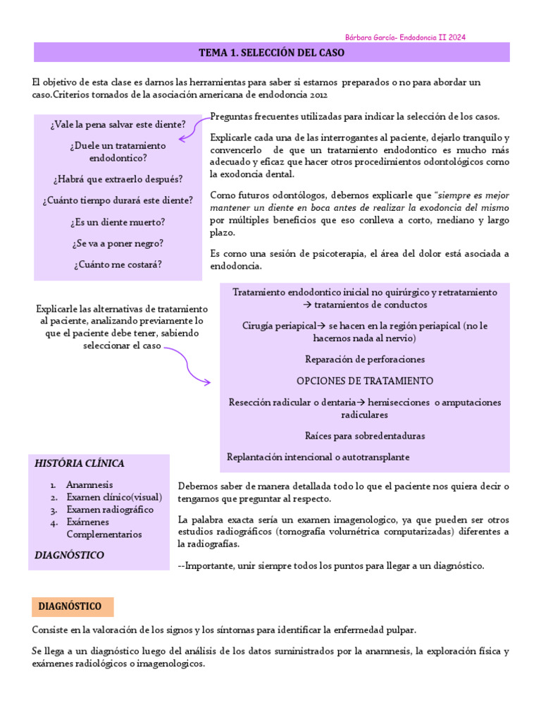 Seleccion de Casos en Endoncia | PDF | Diagnostico medico | Enfermedades y trastornos