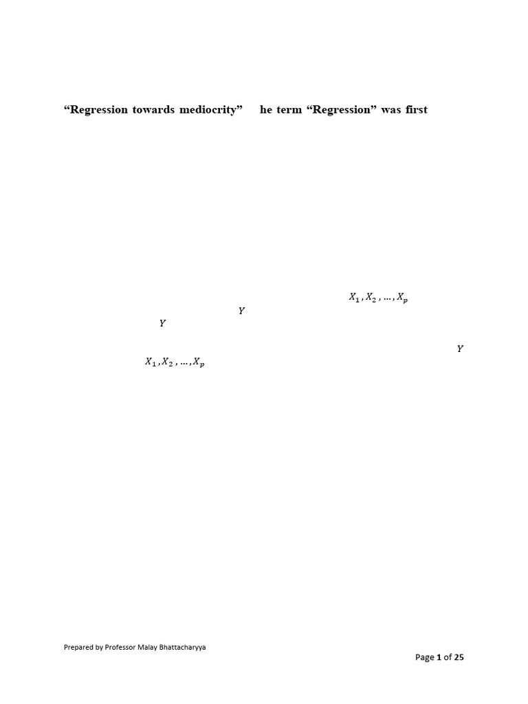 Elementary Regression Analysis | PDF | Regression Analysis | Ordinary Least Squares