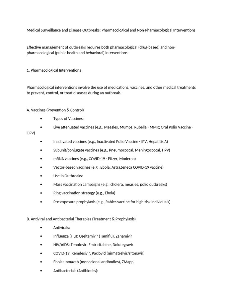 Disease Outbreak Management Strategies | PDF | Vaccines | Public Health