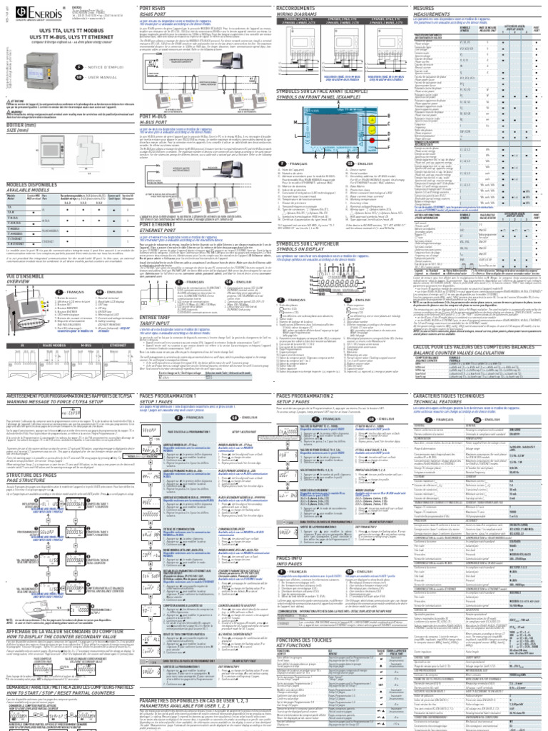 Installation et Configuration Appareil Enerdis | PDF | Puissance ...