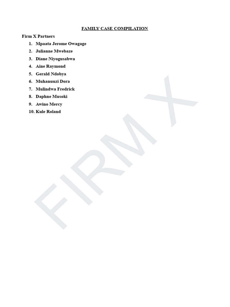 Family Case Compilation | PDF | Marriage | Divorce