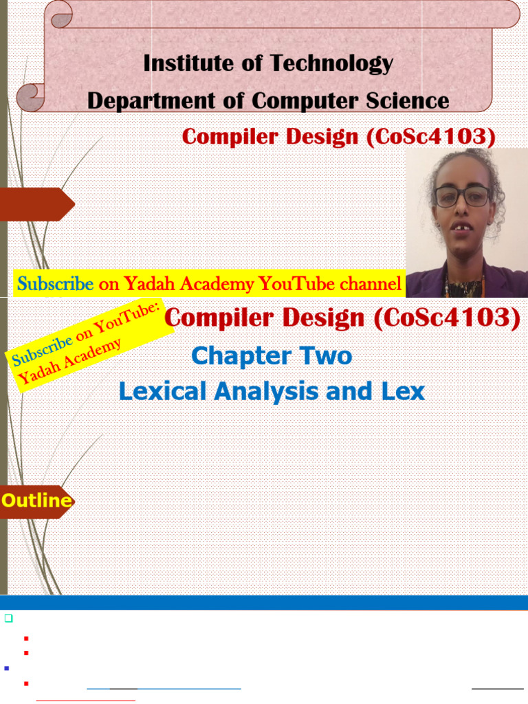 2024 CD-Ch02 Lexical Analysis | PDF | Grammar | Computer Science