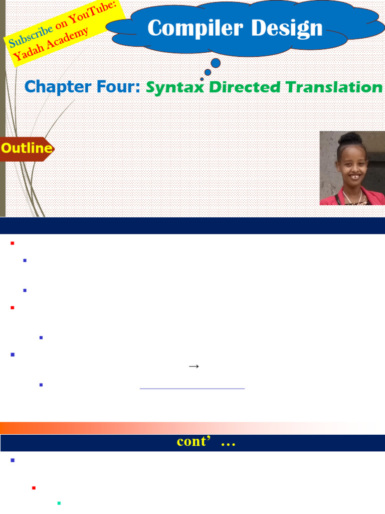 2024 - CD-Ch04 & 05 - SDD - Type Checking | PDF | Parsing | Scope (Computer Science)