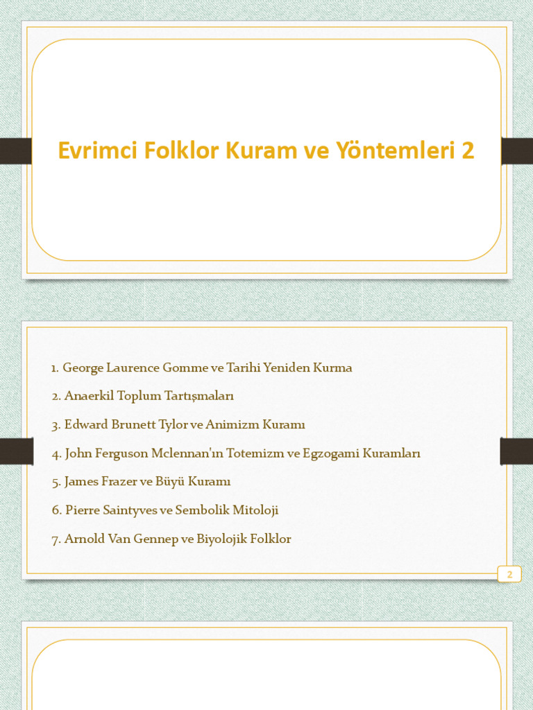 Türk Halk Bilimi Notları 2. Bölüm | PDF