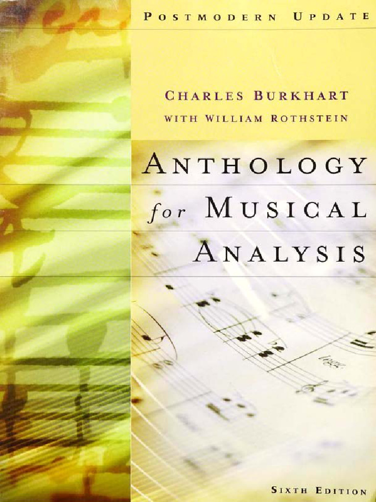 Burkhart, Charles - Anthology For Musical Analysis | PDF