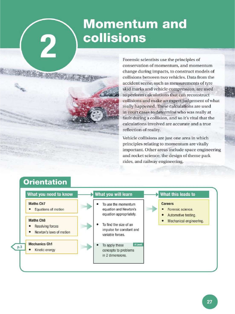 FM1 Ch2 Momentum and Collisions | PDF