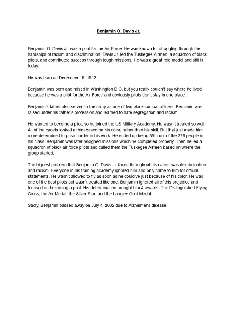 Benjamin O. Davis Jr. | PDF