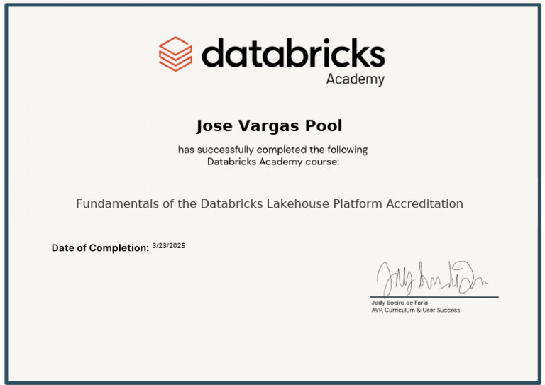 1321 - 3 - 980398 - 1742765775 - Databricks - Generic | PDF