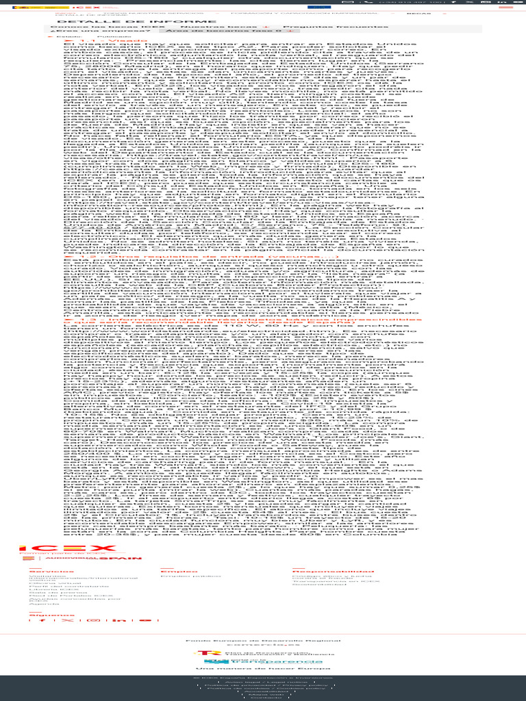 ICEX España Exportación e Inversiones, E.P.E Detalle de Informe 2 | PDF | Visa de viaje ...