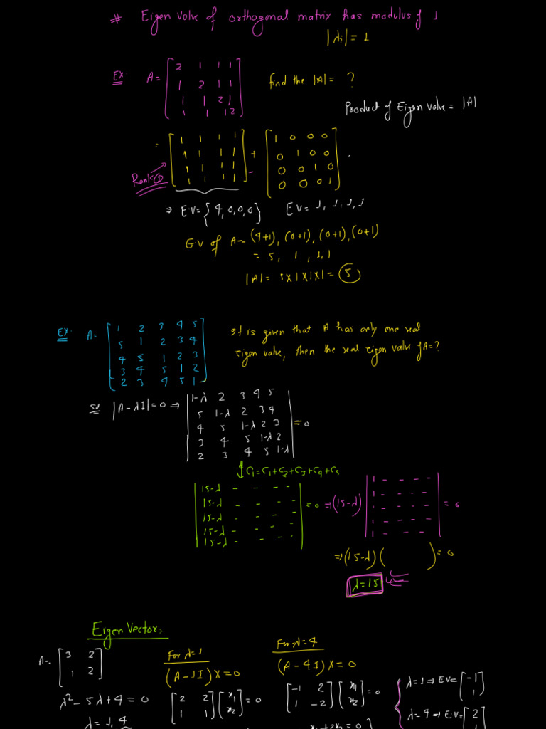 EM Lec 5 (Linear Algebra - 5) | PDF