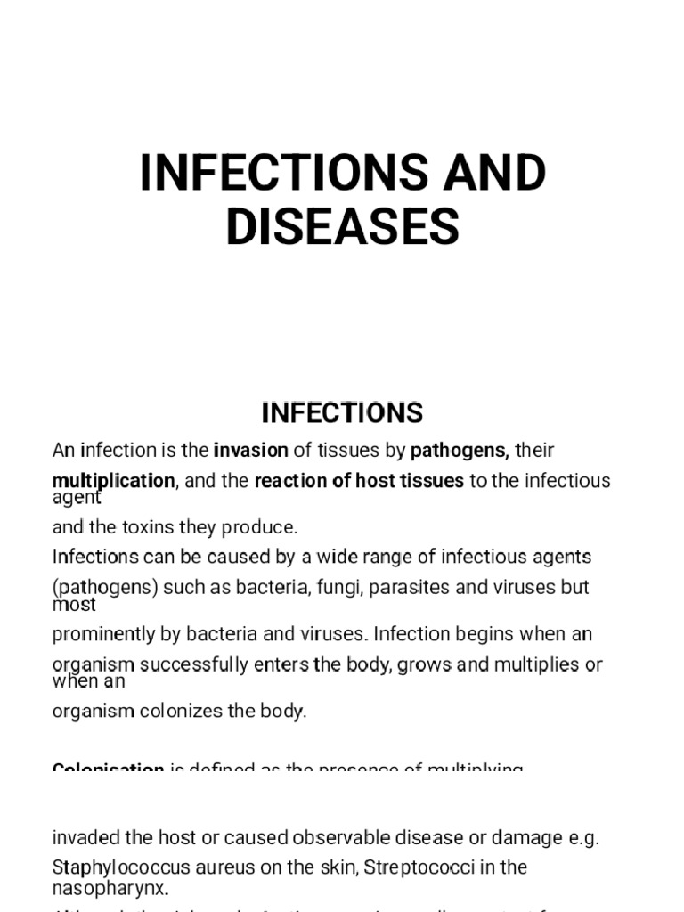 INFECTIONS AND DISEASES - Phoenix | PDF