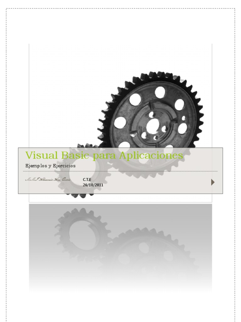 Visual Basic para Aplicaciones (Ejemplos y Ejercicios | PDF | Básico ...