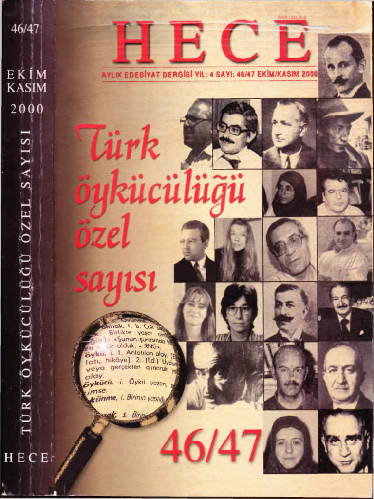 Hece Aylık Edebiyat Dergisi - Türk Öykücülüğü Özel Sayısı - 46-47-2000 ...