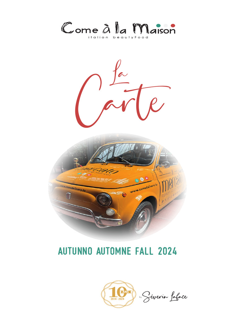 Menu CALM AUTOMNE 2024 - Compressed | PDF | Pesto | Hamburgers