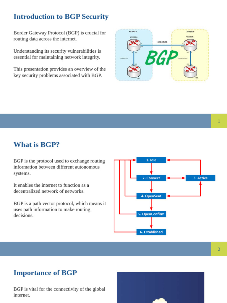 PTCO - Security Problems in BGP - An Overview | PDF | Security | Computer Security