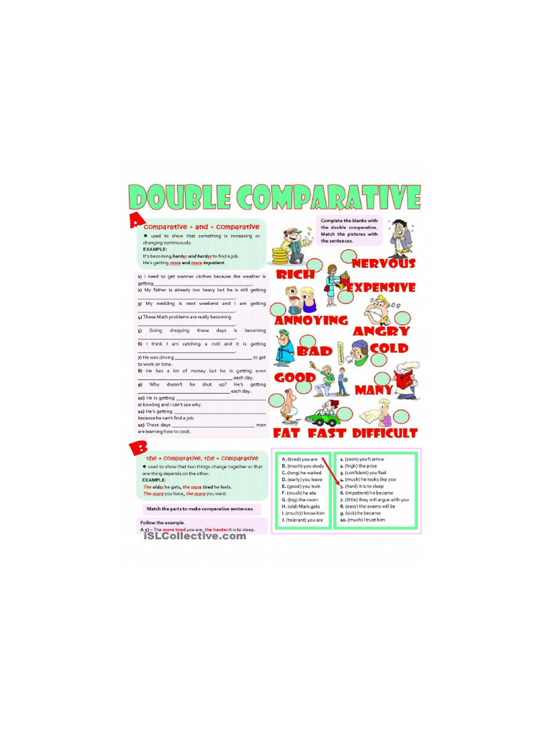 Double Comparatives | PDF