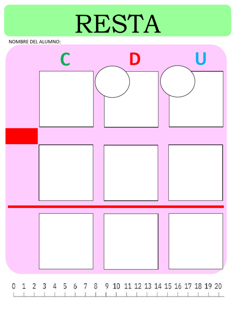 Formato Suma y Resta | PDF