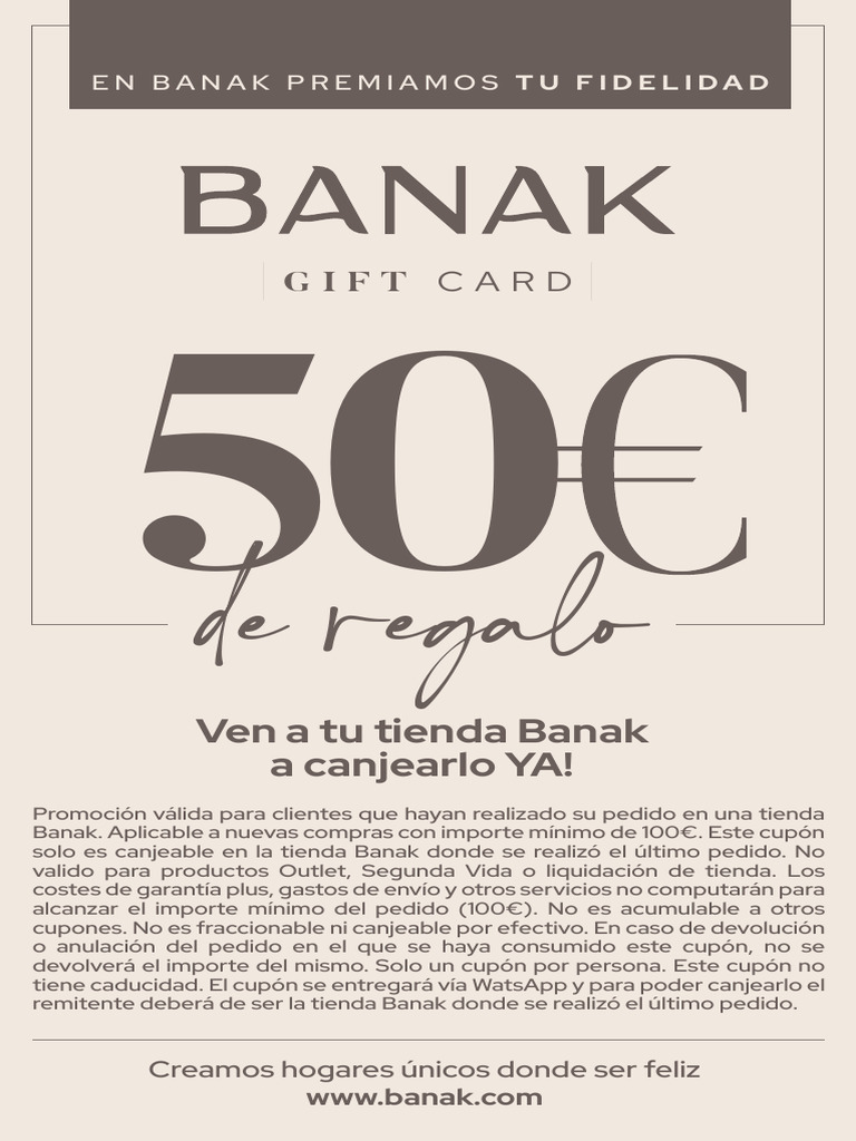 Cupón Banak: Promoción Exclusiva | PDF