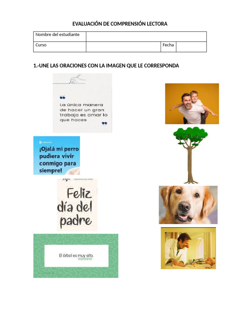 EVALUACIÓN 1 DE COMPRENSIÓN LECTORA LOGOS | PDF