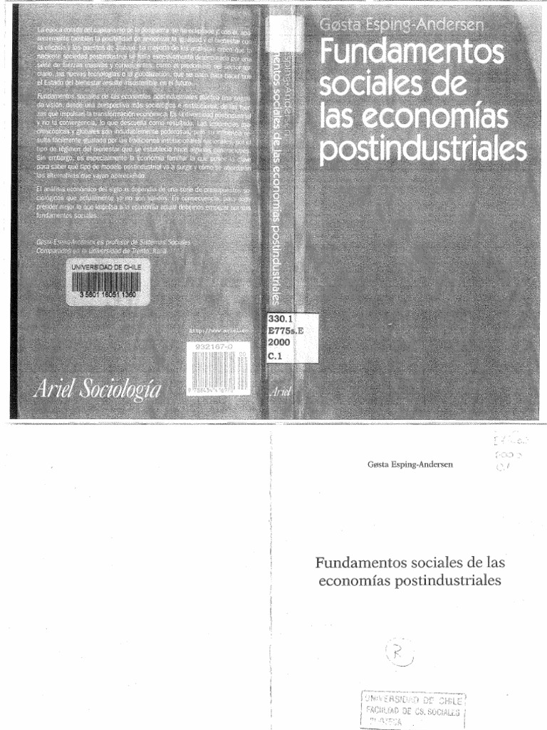 Esping Andersen Cap 5 Un Nuevo Examen Comparativo de Los Distintos ...