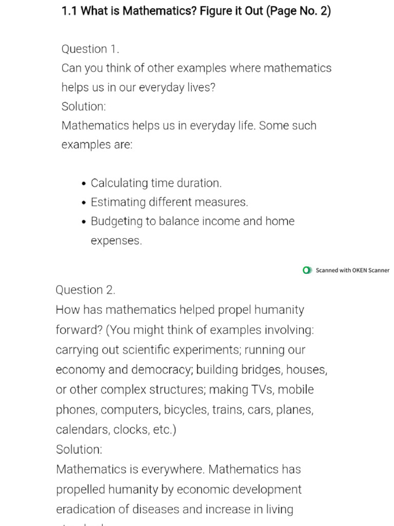 Ch 1 Maths Class 6th | PDF