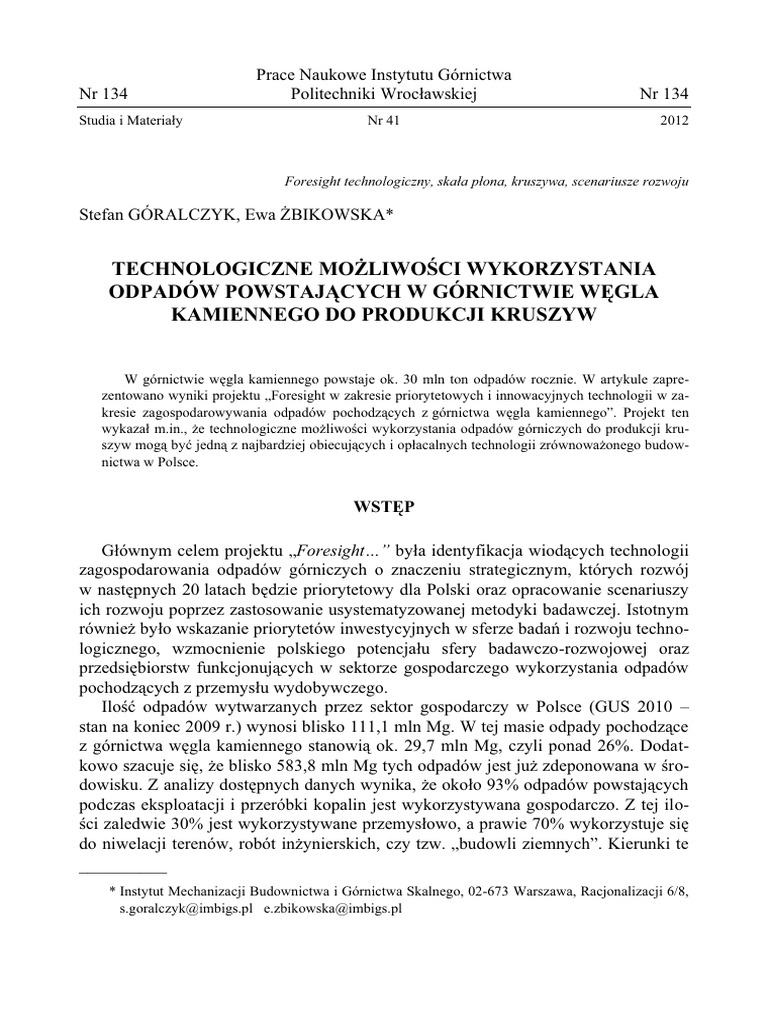 Technologiczne Mozliwosci | PDF