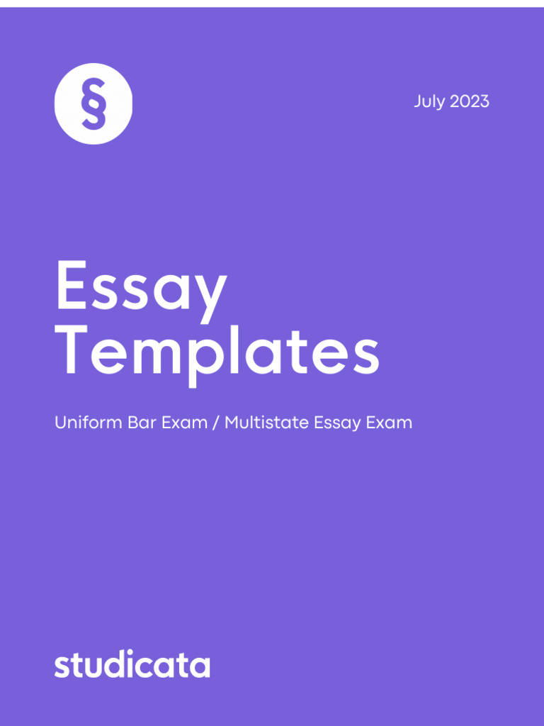 UBE/MEE Essay Templates for Civil Procedure | PDF | Diversity ...