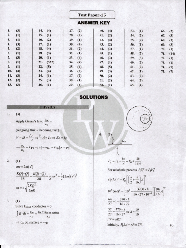 15th March 25-Ans Key... | PDF