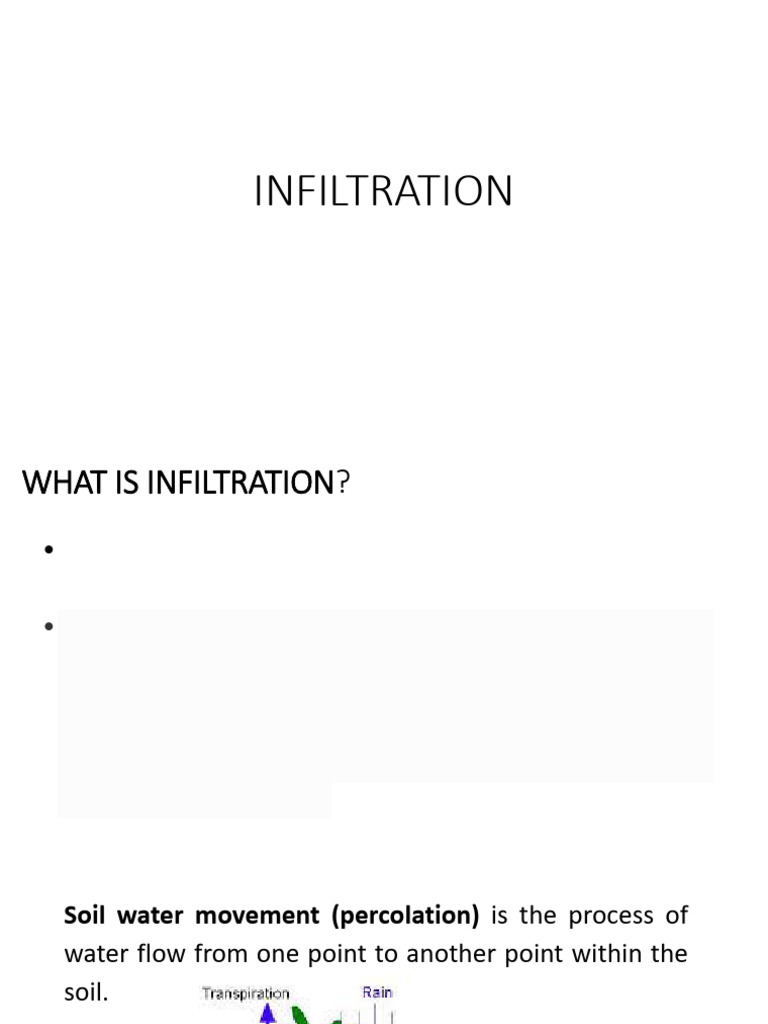 Understanding Soil Infiltration Processes | PDF | Surface Runoff | Soil