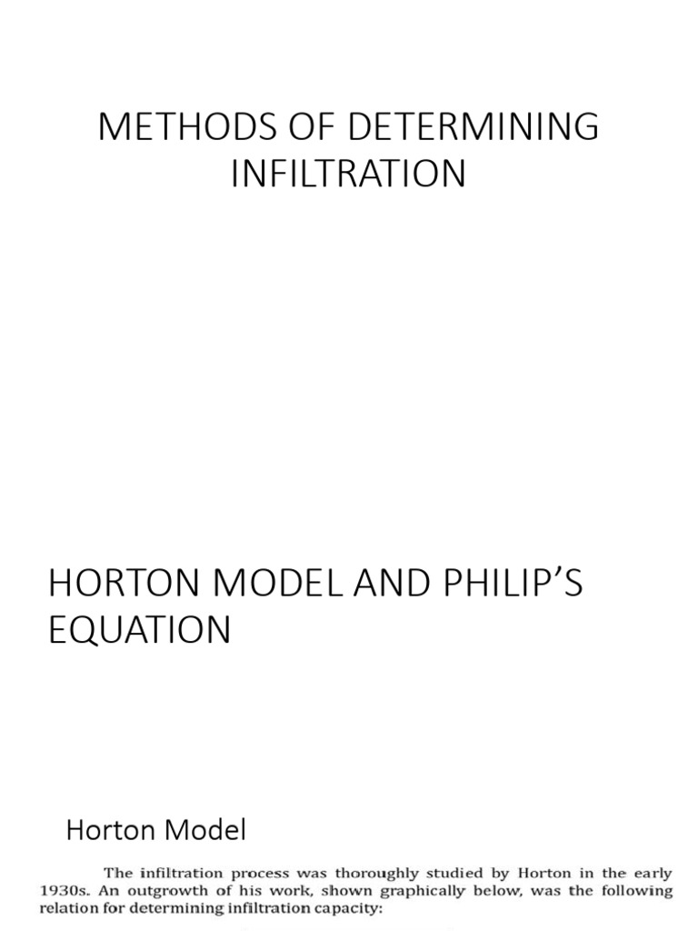 Lesson No. 5 - Methods of Determining Infiltration | PDF | Horticulture | Environmental Science