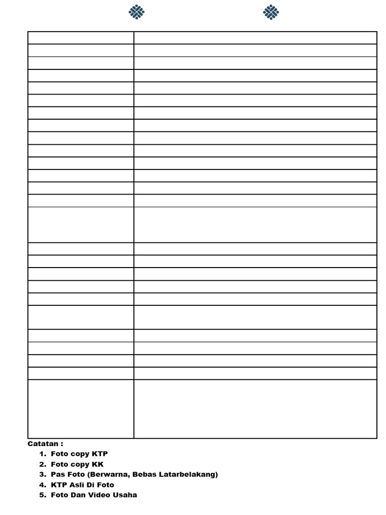 Formulir TKM Pemula | PDF