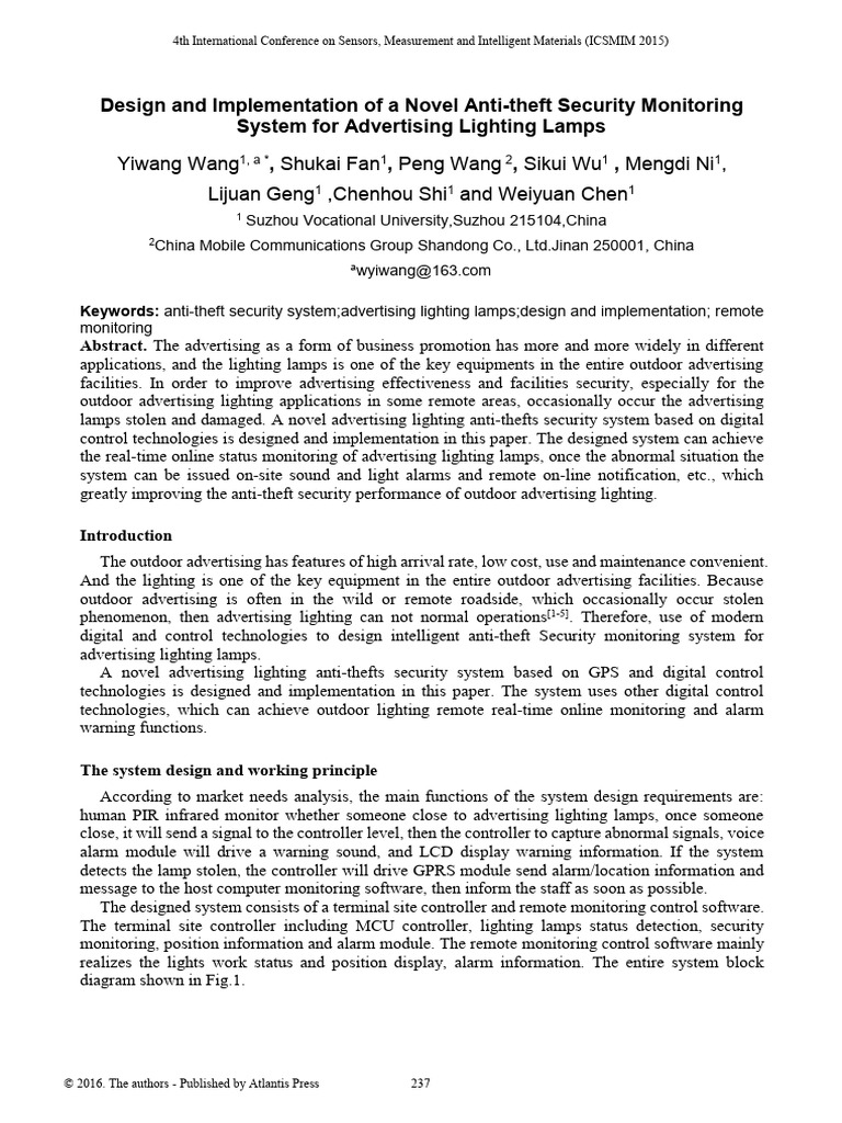 Yiwang Wang Shukai Fan Peng Wang Sikui Wu Mengdi Ni, Lijuan Geng ...