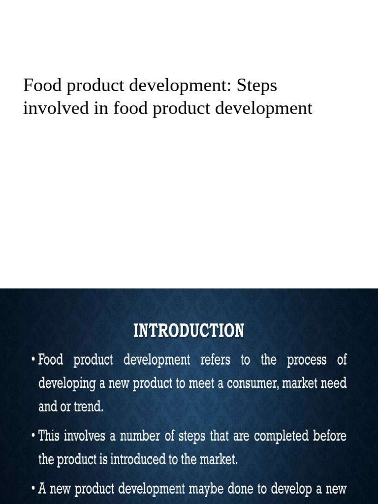 Food product development | PDF
