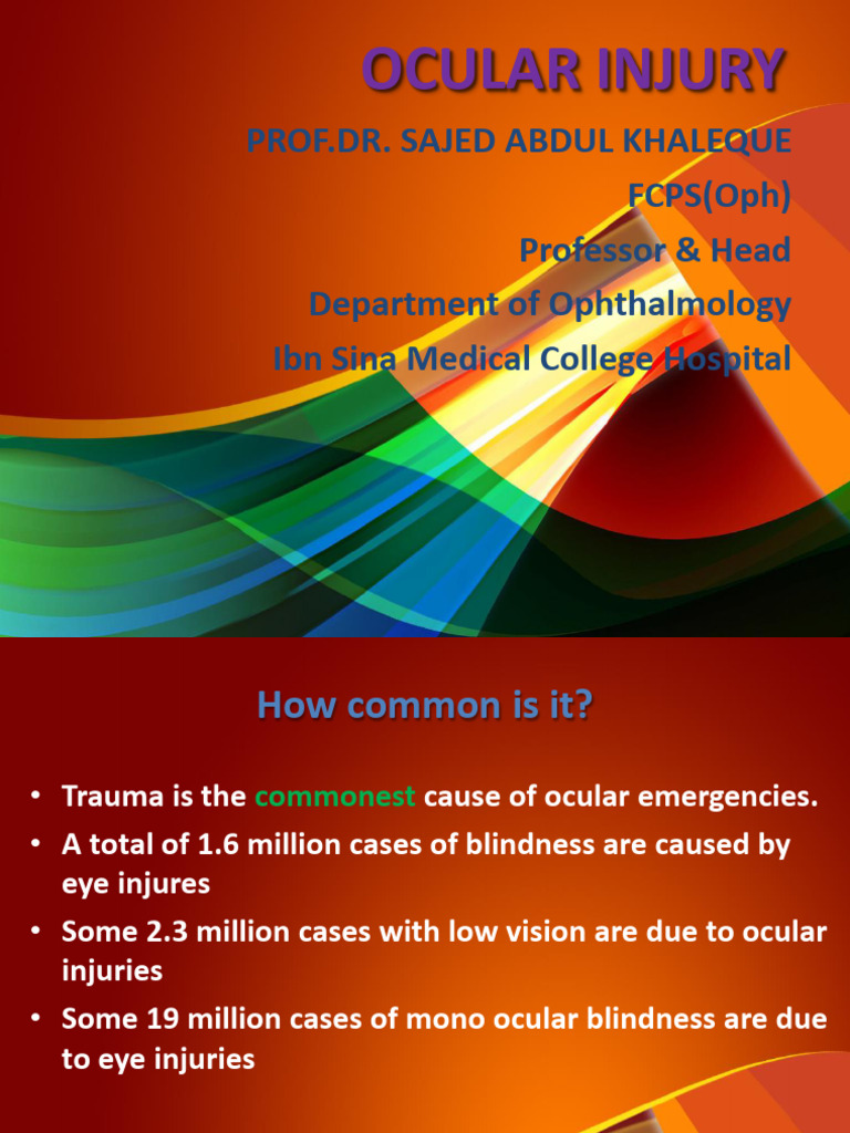 Ocular Injury New | PDF