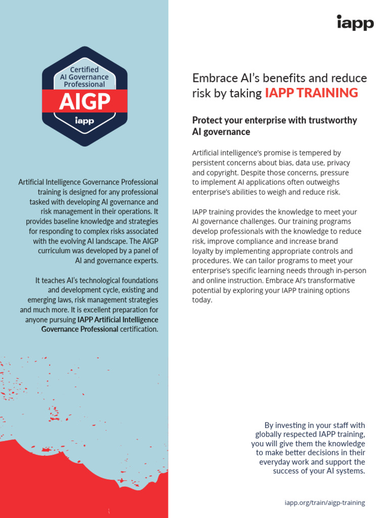 Iapp Coursemods Aigp 112624 Final | PDF | Artificial Intelligence | Intelligence (AI) & Semantics